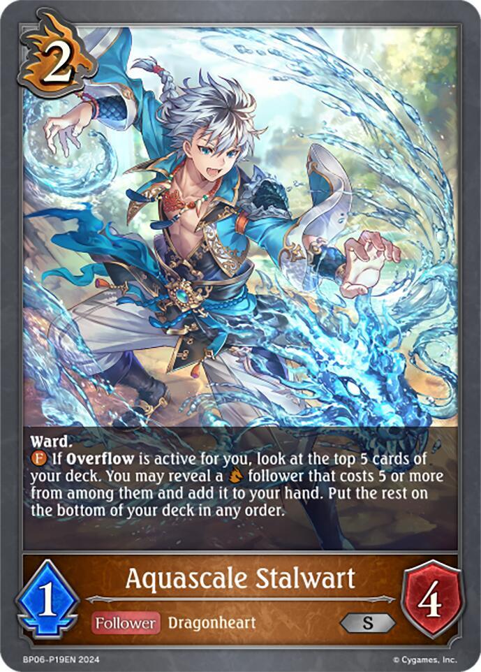 Aquascale Stalwart - P19EN (Foil) - BP06: Paragons of the Colosseum - Shadowverse: Evolve