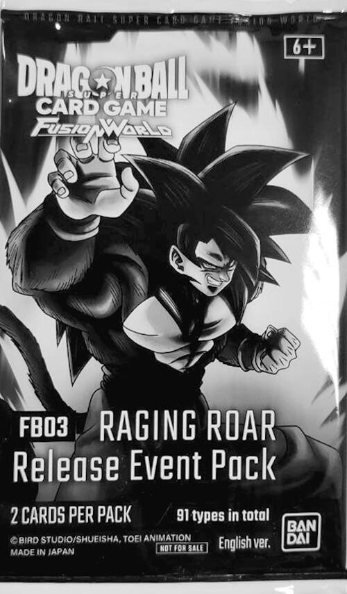 FB03 Raging Roar Release Event Pack - Raging Roar Release Event Cards - Dragon Ball Super ...