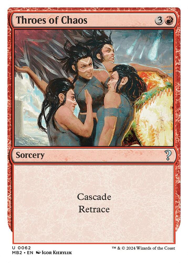 Throes of Chaos (White Border) - Mystery Booster 2 - Magic: The ...