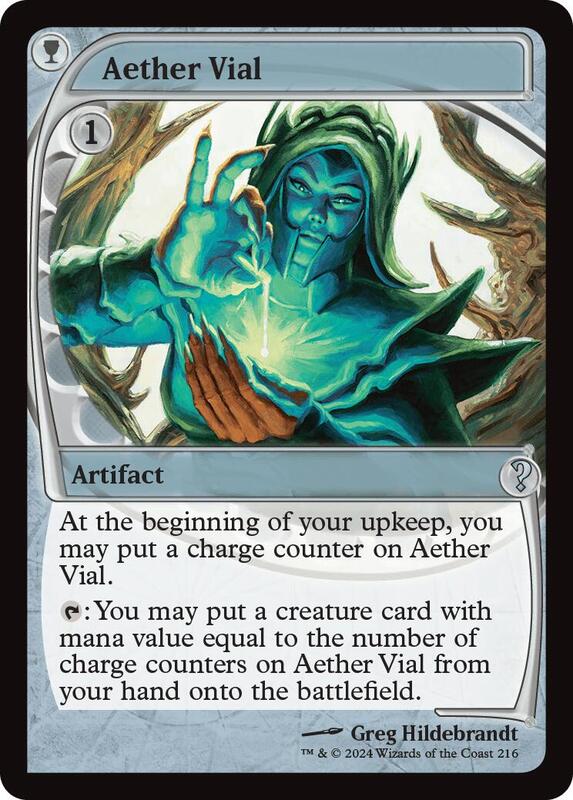Aether Vial (Future Sight) - Mystery Booster 2 - Magic: The Gathering ...