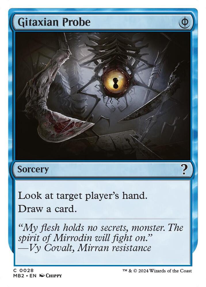 Gitaxian Probe (White Border) - Mystery Booster 2 - Magic: The ...