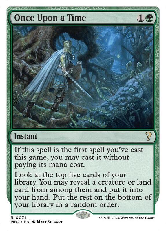 Once Upon a Time (White Border) - Mystery Booster 2 - Magic: The ...