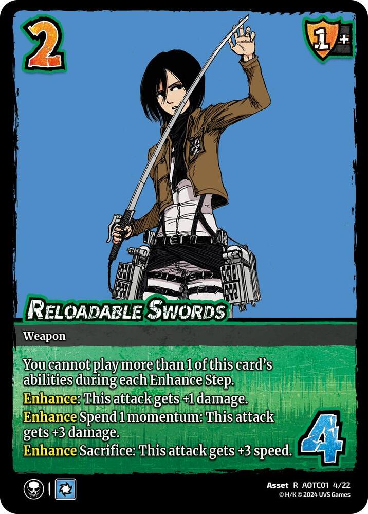 Reloadable Swords - Challenger Series: Attack on Titan: Battle for ...
