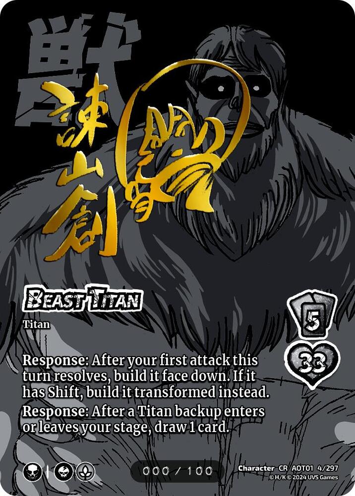 Beast Titan (Serial Numbered) - Attack on Titan: Battle for Humanity ...