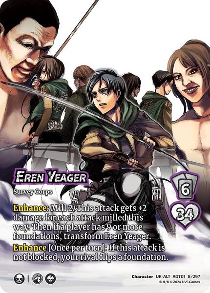 Eren Yeager // Eren, Attack Titan (Alternate Art) - Attack on Titan: Battle for Humanity ...