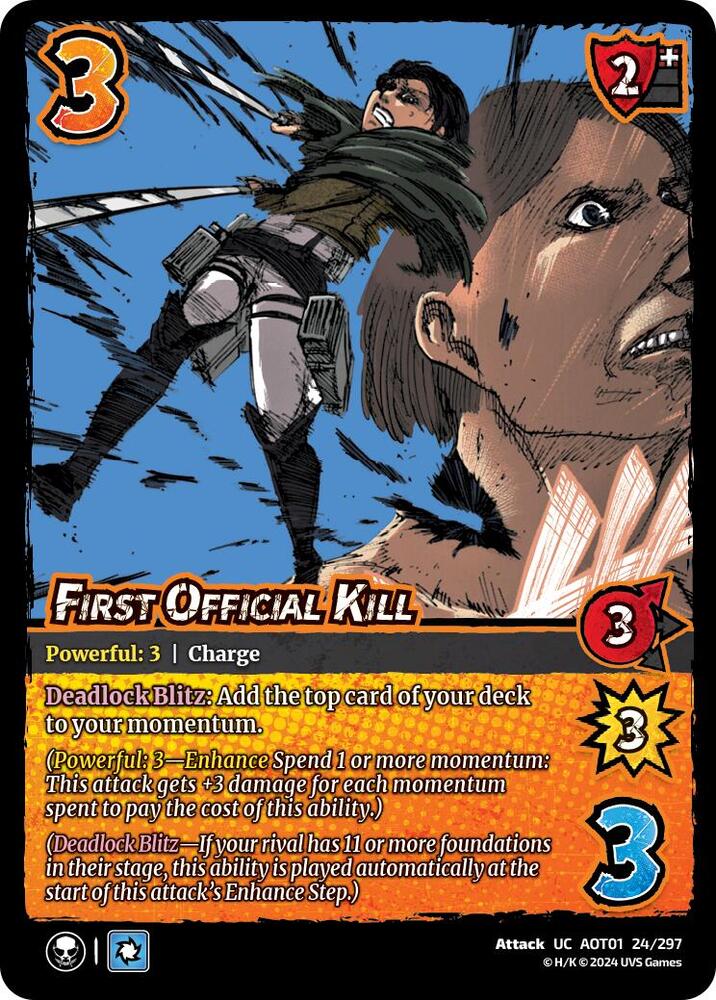 First Official Kill - Attack on Titan: Battle for Humanity - UniVersus ...