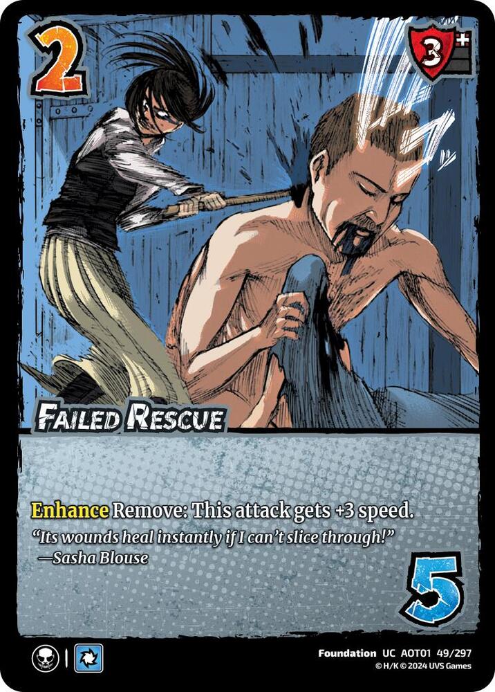 Failed Rescue - Attack on Titan: Battle for Humanity - UniVersus - TCGplayer.com