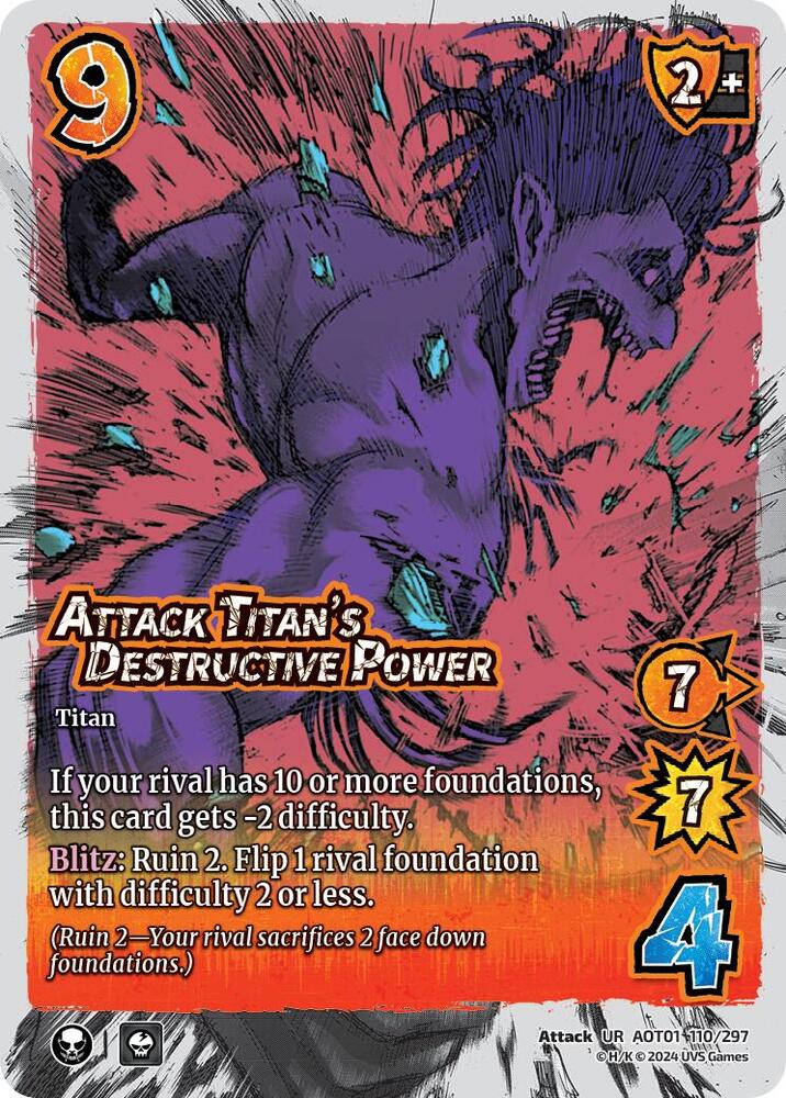 Attack Titan's Destructive Power - Attack on Titan: Battle for Humanity ...