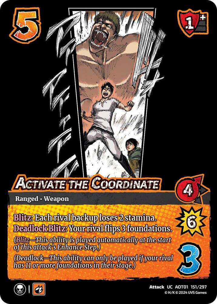 Activate the Coordinate - Attack on Titan: Battle for Humanity - UniVersus