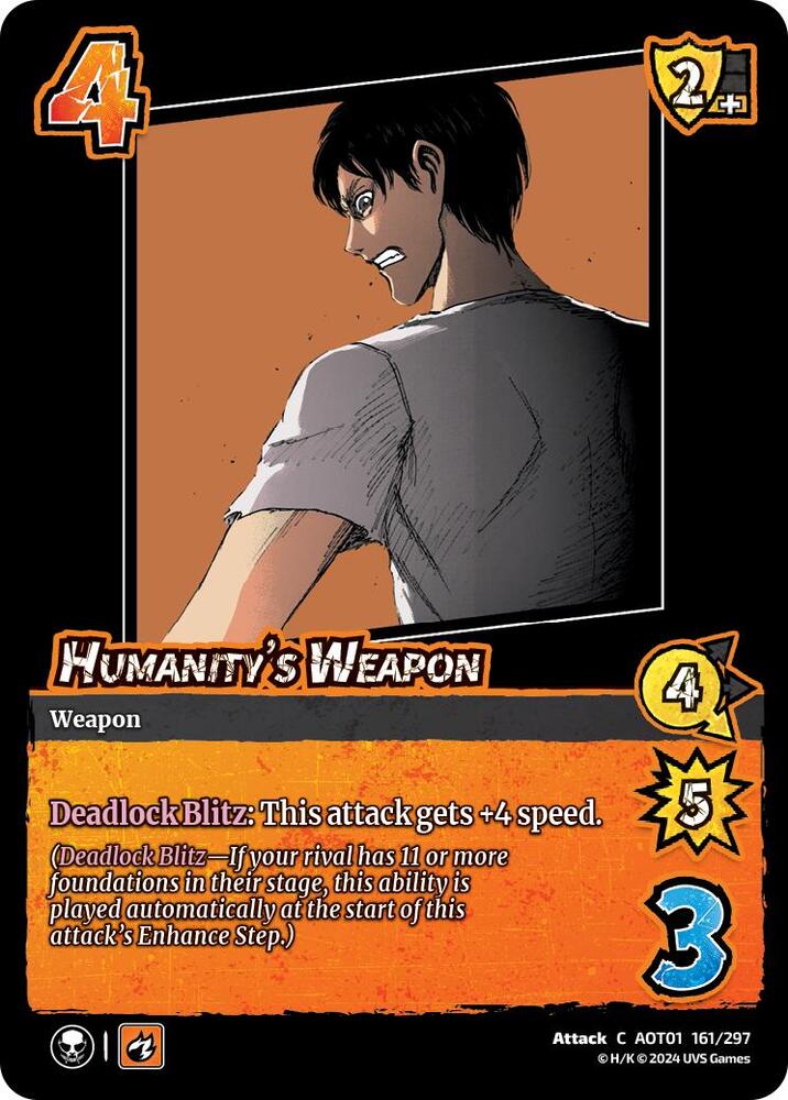 Humanity's Weapon - Attack on Titan: Battle for Humanity - UniVersus