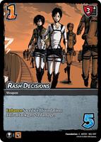 Rash Decisions - Attack on Titan: Battle for Humanity - UniVersus ...