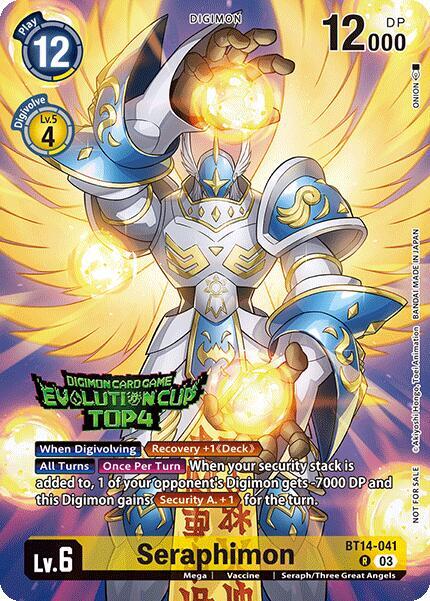 Seraphimon (August 2024 Evolution Cup Top 4) - Blast Ace - Digimon Card Game - TCGplayer.com