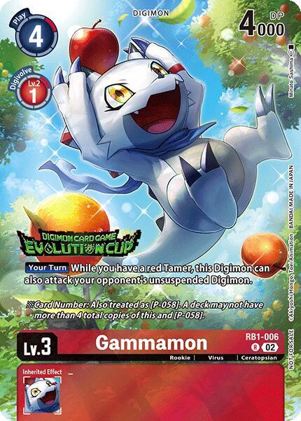 Gammamon - RB1-006 (2024 Evolution Cup) - Resurgence Booster - Digimon ...