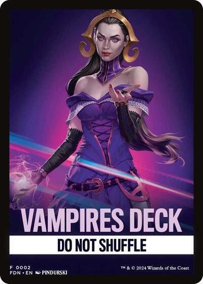 Vampires Deck Theme Card - Foundations - Magic: The Gathering