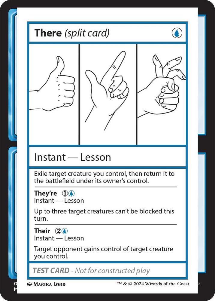 There (split card) - Mystery Booster 2 Playtest Cards - Magic: The ...