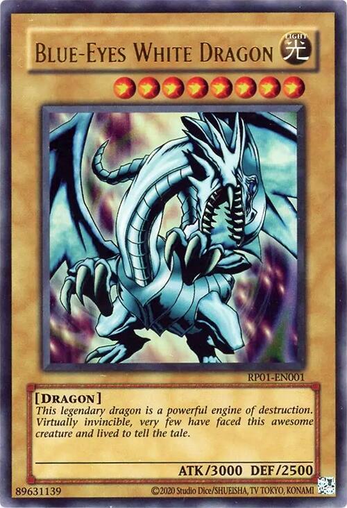 Blue-Eyes White Dragon - Retro Pack (2020 Date Reprint) - YuGiOh ...
