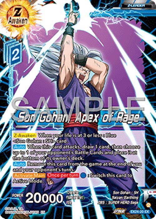 Son Gohan, Apex of Rage - Expansion Deck Box Set 24: Premium 7th ...