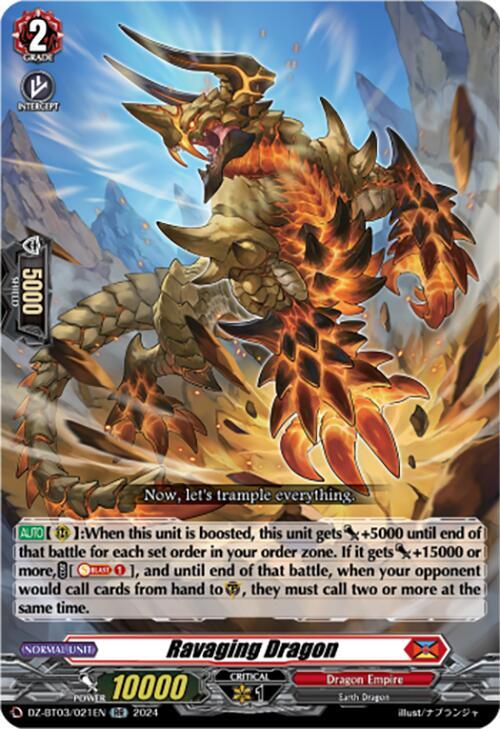 Ravaging Dragon - Dimensional Transcendence - Cardfight Vanguard