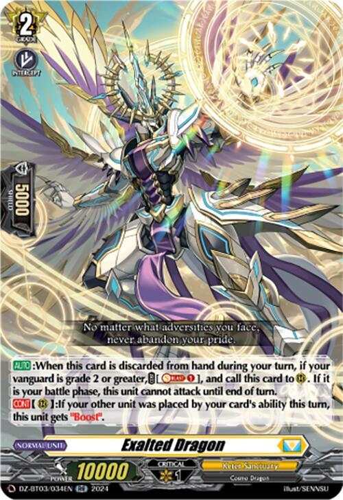 Exalted Dragon - DZ-BT03: Dimensional Transcendence - Cardfight ...