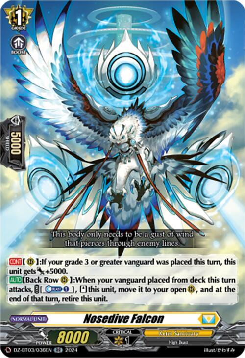 Nosedive Falcon - Dimensional Transcendence - Cardfight Vanguard