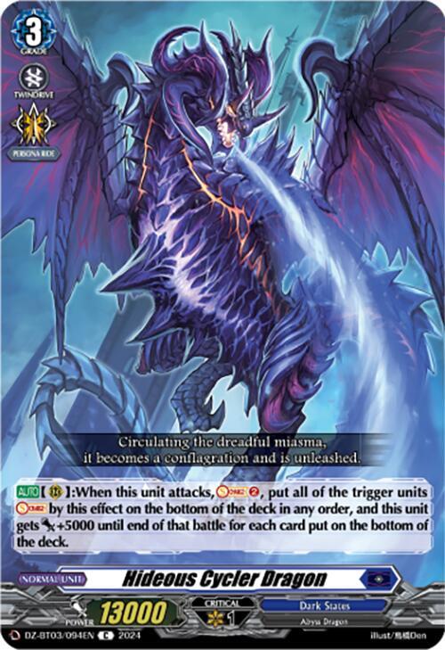 Hideous Cycler Dragon - Dimensional Transcendence - Cardfight Vanguard