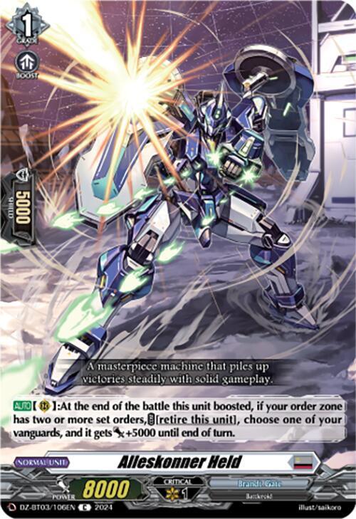 Alleskonner Held - Dimensional Transcendence - Cardfight Vanguard