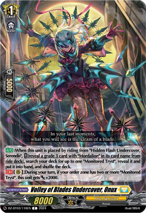 Volley of Blades Undercover, Onux - Dimensional Transcendence ...