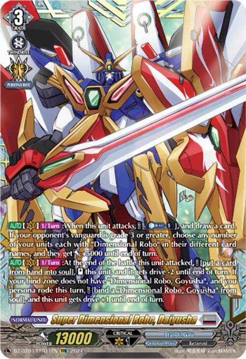 Super Dimensional Robo, Daiyusha (FFR) - DZ-BT03: Dimensional ...