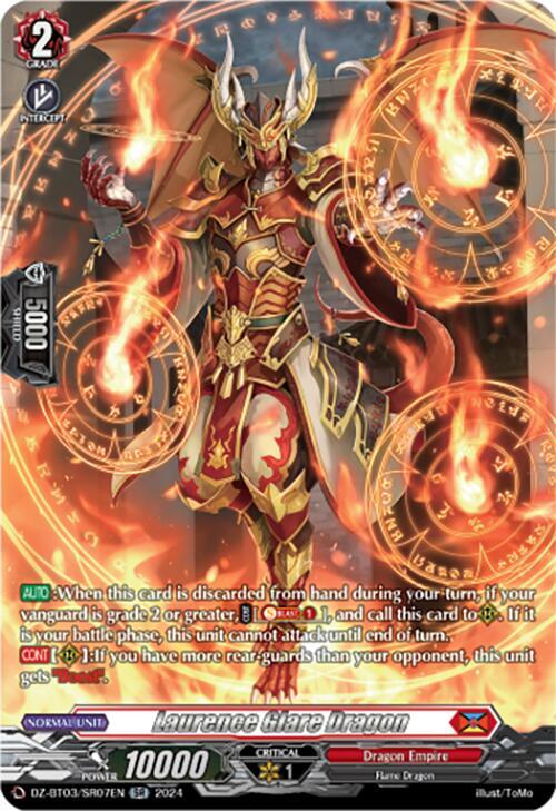 Laurence Glare Dragon (SR) - Dimensional Transcendence - Cardfight Vanguard