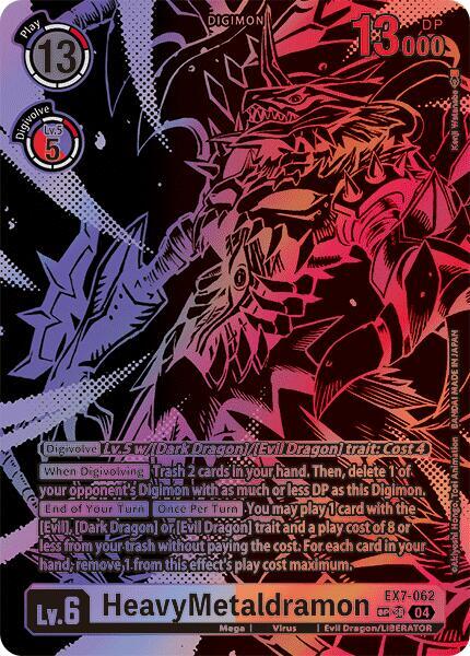 HeavyMetaldramon (Textured) - Digimon LIBERATOR - Digimon Card Game ...