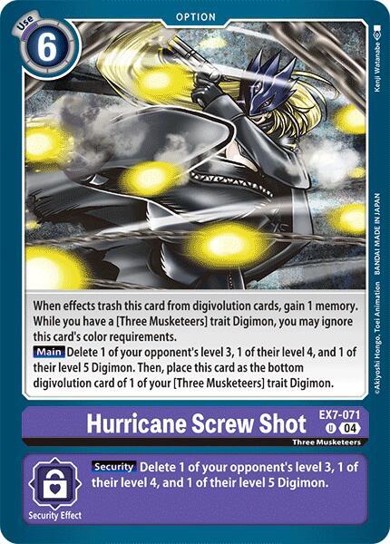 Hurricane Screw Shot - Digimon LIBERATOR - Digimon Card Game ...
