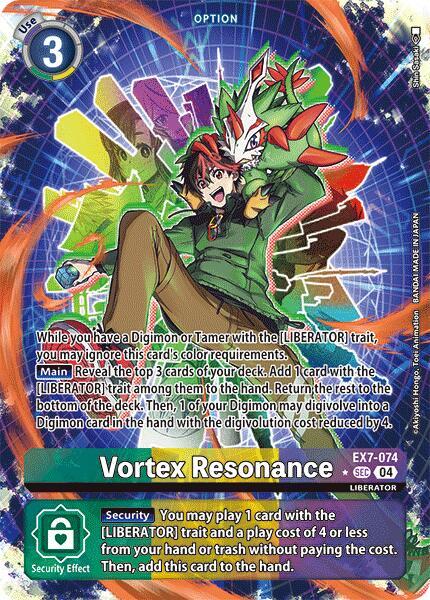 Vortex Resonance (Alternate Art) - Digimon LIBERATOR - Digimon Card ...