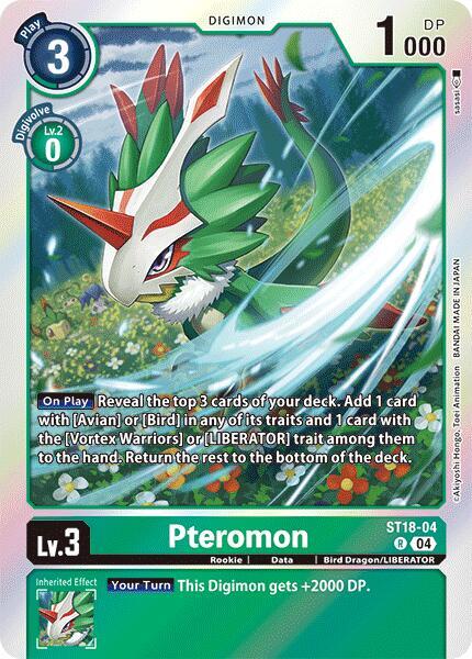 Pteromon - Starter Deck 18: Guardian Vortex - Digimon Card Game ...
