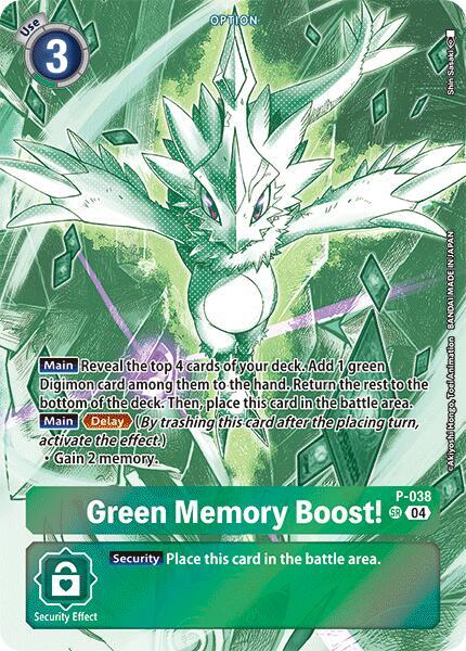 Green Memory Boost! (Starter Deck 18 Exclusive) - Digimon Promotion ...