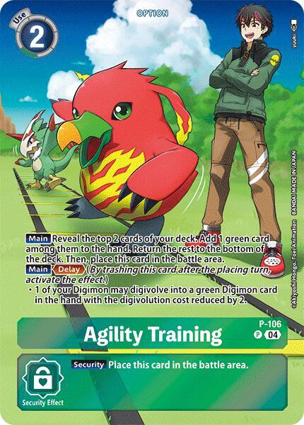 Agility Training (Starter Deck 18 Exclusive) - Digimon Promotion Cards ...