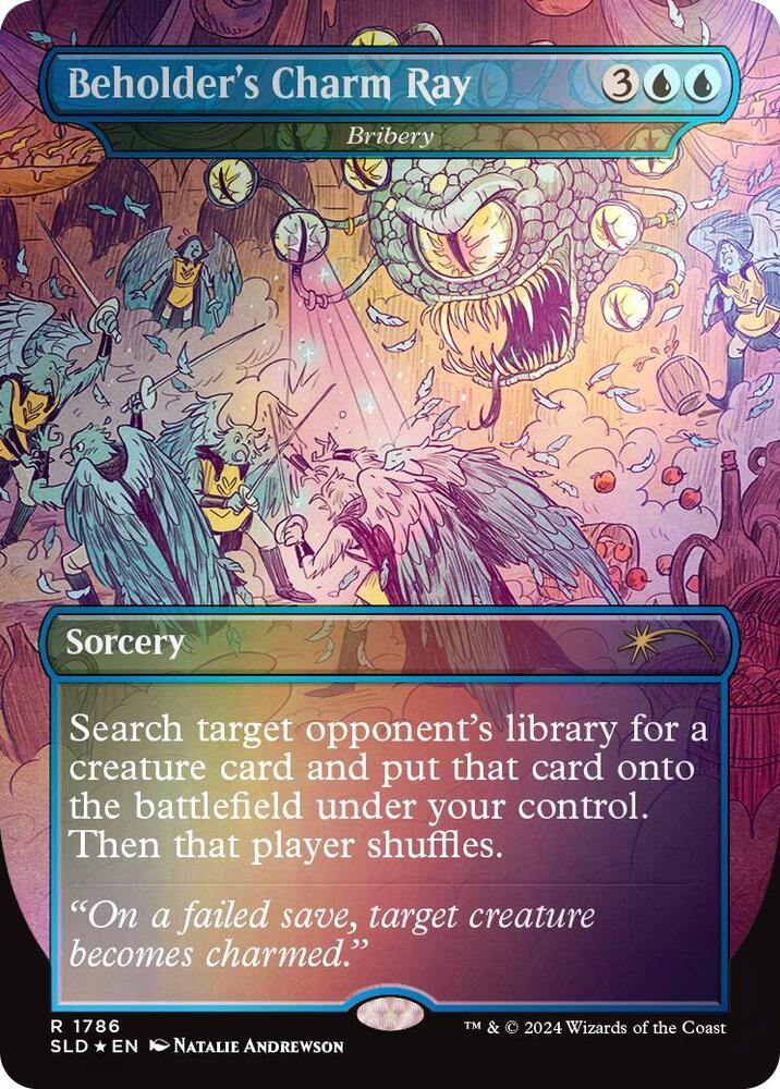 Beholder's Charm Ray - Bribery (Rainbow Foil) - Secret Lair Drop Series ...