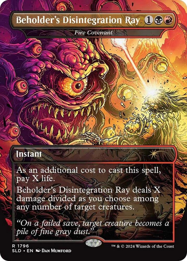 Beholder's Disintegration Ray - Fire Covenant - Secret Lair Drop Series ...