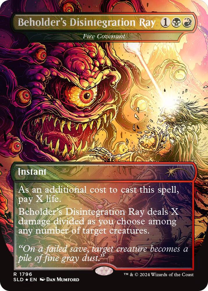 Beholder's Disintegration Ray - Fire Covenant (Rainbow Foil) - Secret ...
