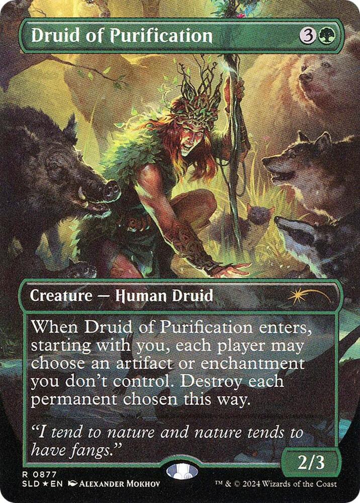 Druid of Purification (Rainbow Foil) - Secret Lair Drop Series - Magic ...
