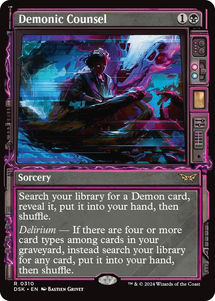 Demonic Counsel (Showcase) - Duskmourn: House of Horror - Magic: The Gathering - TCGplayer.com