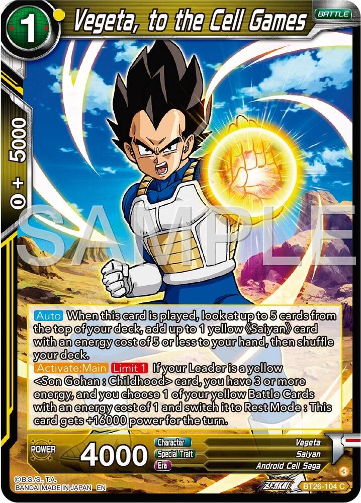 Vegeta, to the Cell Games - Ultimate Advent - Dragon Ball Super ...