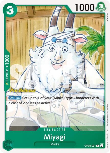 Miyagi - Two Legends Pre-Release Cards - One Piece Card Game ...