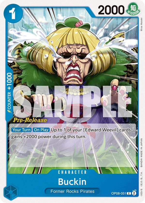 Buckin - Two Legends Pre-Release Cards - One Piece Card Game ...