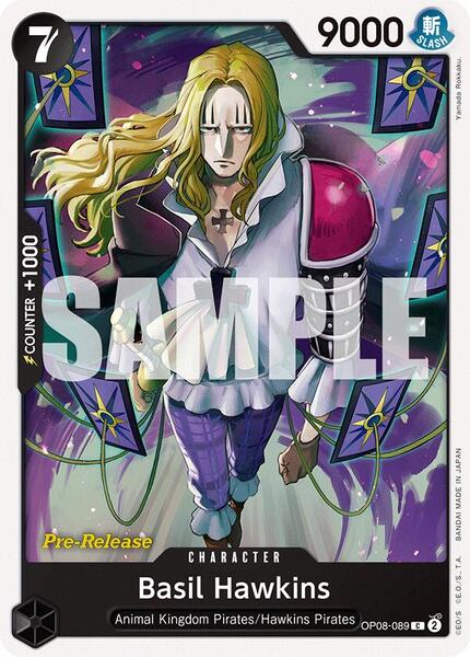 Basil Hawkins - Two Legends Pre-Release Cards - One Piece Card Game ...