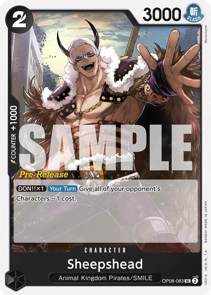 Sheepshead - Two Legends Pre-Release Cards - One Piece Card Game ...