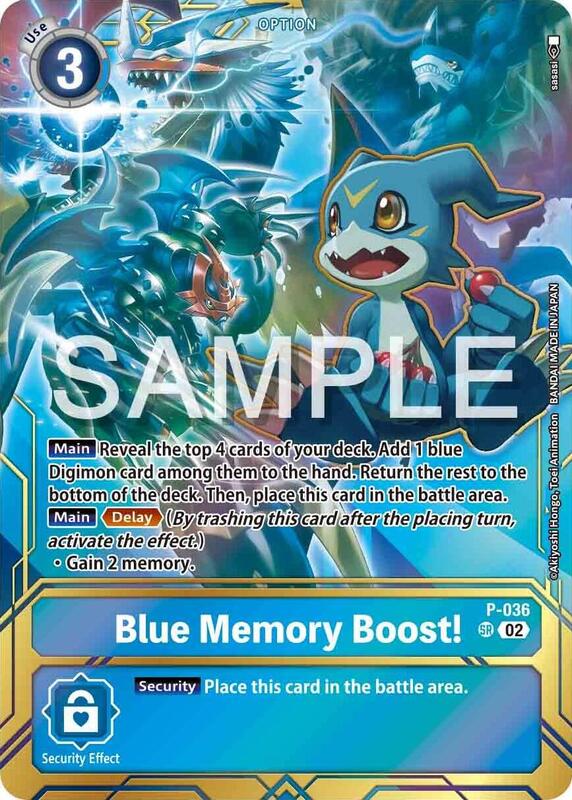 Blue Memory Boost! - P-036 (Premium Card Collection - Memory Boost! Set ...