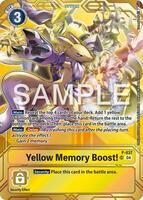 Yellow Memory Boost! - P-037 (Premium Card Collection - Memory Boost ...