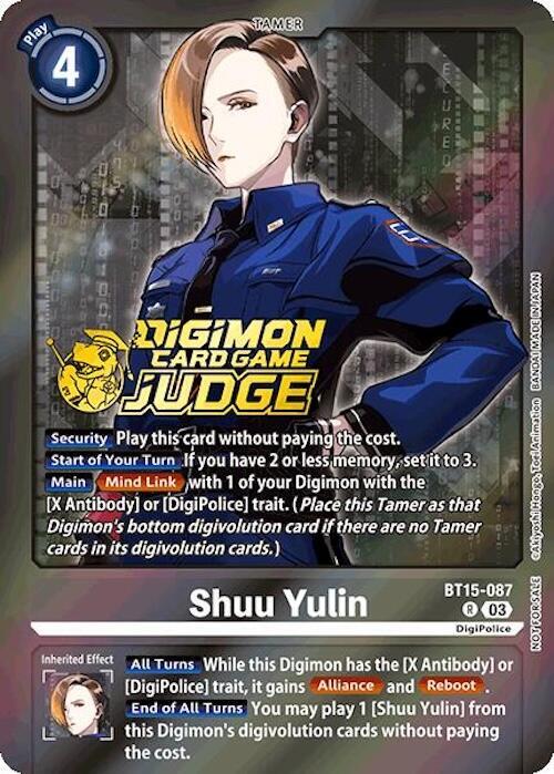 Shuu Yulin (Judge Pack 6) - Exceed Apocalypse - Digimon Card Game ...
