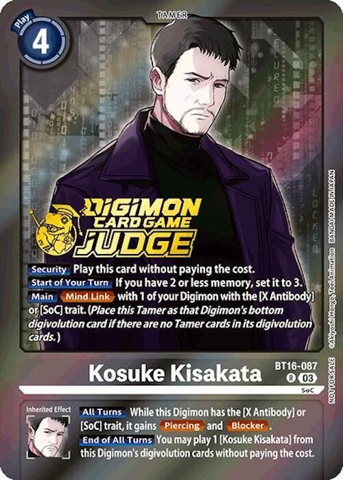 Kosuke Kisakata (Judge Pack 6) - Beginning Observer - Digimon Card Game ...