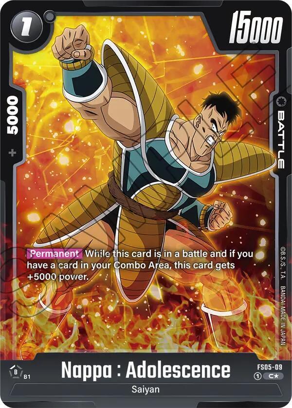 Nappa : Adolescence (Bonus Pack Alternate Art) - Starter Deck 5 ...